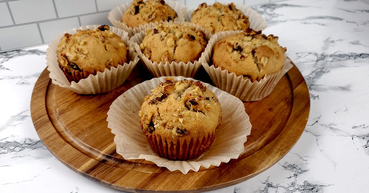 Banana Walnut Muffins - Sundays at T's Breakfast